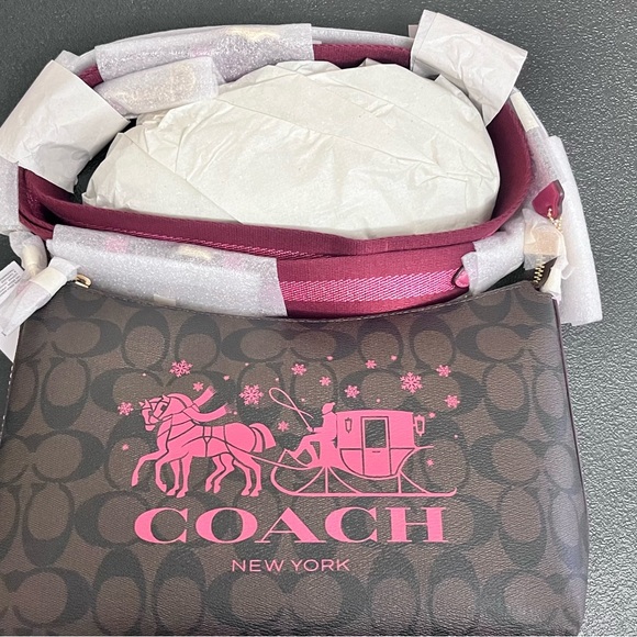 Coach | Bags | Coach Clara Shoulder Bag In Signature Canvas With Horse ...